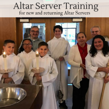 Altar Server Training | St. Anne's Catholic Church and School | Lodi, California